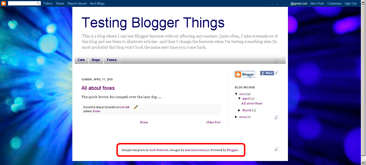 Removing the Attribution gadget from blogs that have Designer themes | Blogger-Hints-and-Tips
